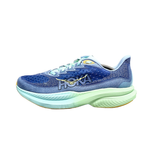 Hoka Mach 6 Sport Shoes Fabric Blue Color For Men – Flipp