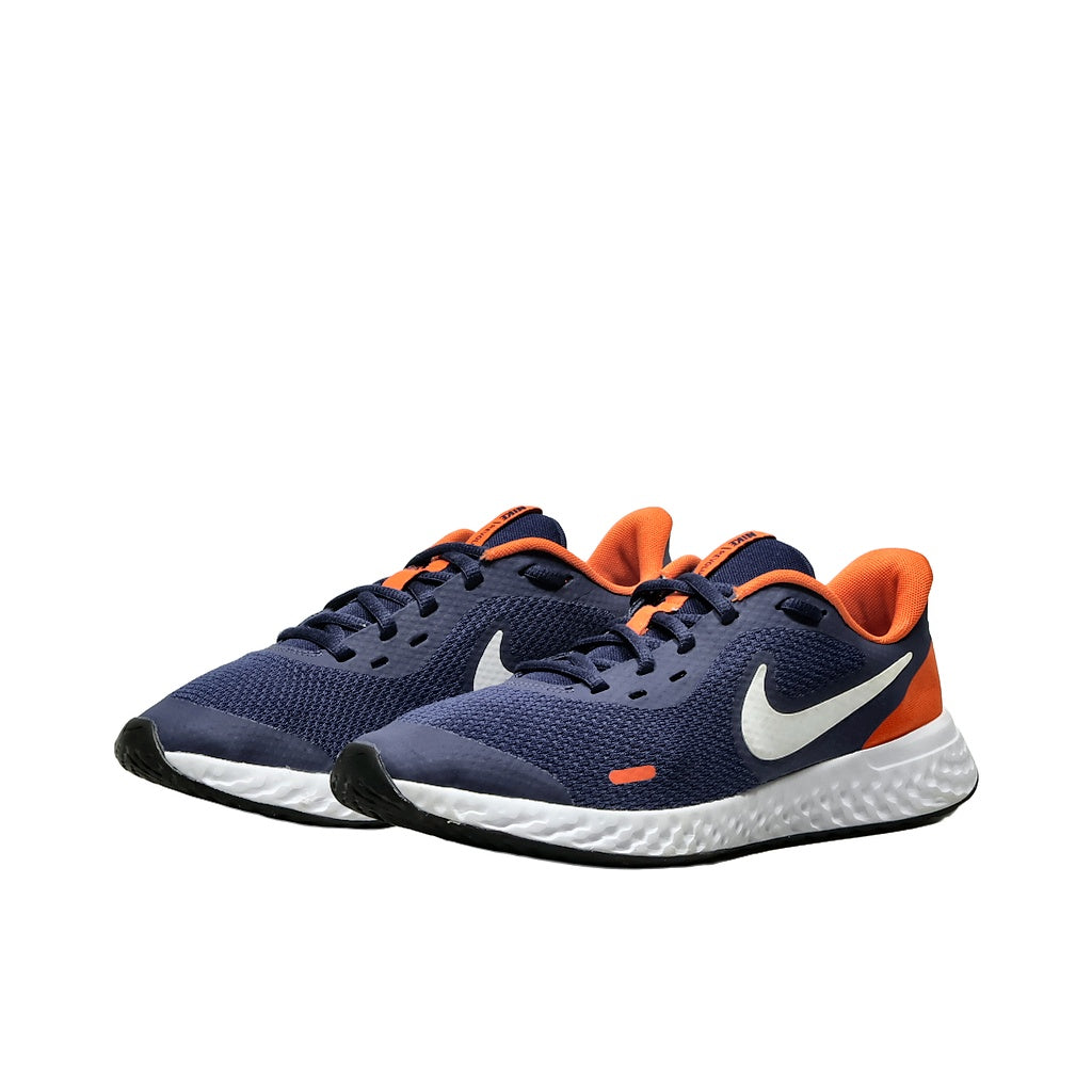 Nike Revolution 5 Sport Shoes Fabric Blue Color For Kids – Flipp
